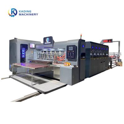 China Automatic Corrugated Box Printing Machine For Slotting Die Cutting Pizza Boxes for sale