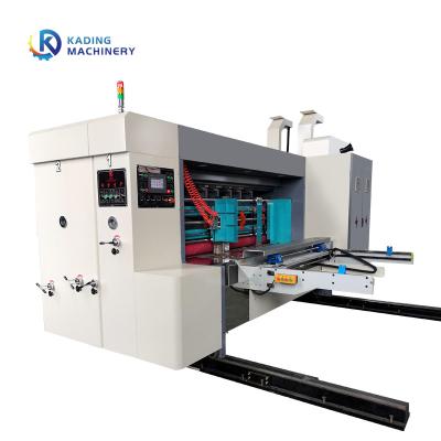 China Pizza Box Making Flexo Box Machine With Slotter Die Cutter Machine for sale
