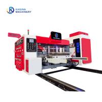 China Leading Edge Feeding Corrugated Box Printing Machine With Rotary Die Cutting for sale