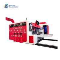 China Water Ink Corrugated Sheet Printing Machine With Vibrating Stripping Unit for sale