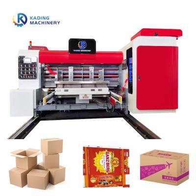 China Servo Motor Feeding Corrugated Box Printing Machine Water Based Ink for sale