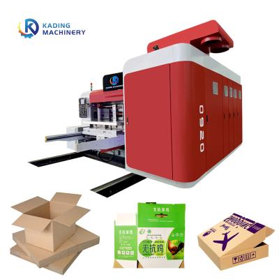 China High Accuracy Printing Corrugated Box Printing Machine Of Automatic Paper Feeding for sale