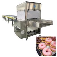 China 900 MM Belt Chocolate Coater Enrobing Line With Customized Voltage And Copeland Cooling Compressor for sale