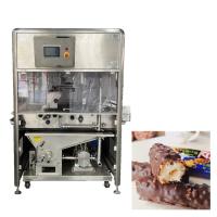 China Enrobing Line Fudge Enrober With 15M Cooling Tunnel Copeland Cooling Compressor PLC Control System for sale