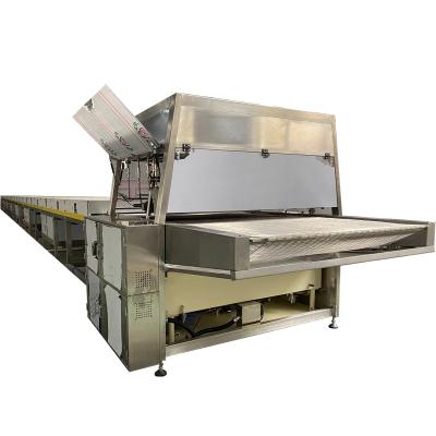 China Automatic Chocolate Enrobing Machine With Copeland Compressor And 18M Cooling Tunnel for sale