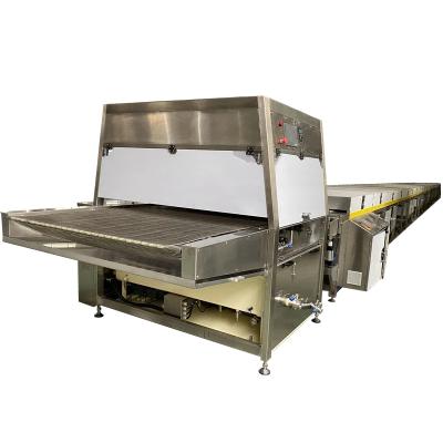 China PLC Controlled Chocolate And Wafer Enrobing Machine With Copeland Cooling System for sale