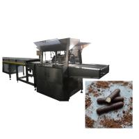 China 400mm 200kg/H Protein Chocolate Enrobing Machine for sale