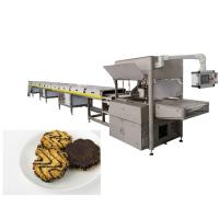 China 304 Stainless Steel Chocolate Coating Machine PLC Controlled For Confectionery Bakery Biscuit Wafer for sale