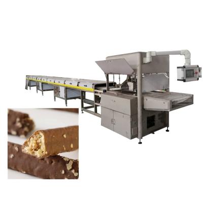 China 500 Kg/H Pure Chocolate Enrobing Equipment With Two Pumps 1200mm Width for sale