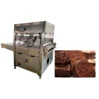 China Two Level Sensors Pure Chocolate Enrober With Cooling Tunnel 1000mm Width for sale
