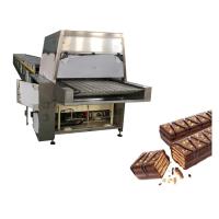 China Donut Coating 1200mm Chocolate Enrobing Equipment for sale
