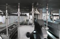 China Compound Pure Chocolate Enrobing Machine With Cooling Tunnel 1000mm Width for sale