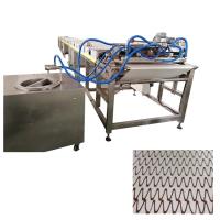 China Zigzags CE 400mm Chocolate Decorating Machine for sale