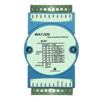 China WAYJUN Eight channels thermocouple signal acquisition,blue isolation conversion DIN35 for sale