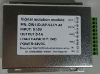 China WAYJUN 3000V isolation analog signal or RS485 to PWM Isolation Converter DIN35 signal transmitter for sale