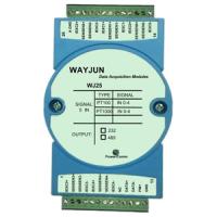 China temperature signal measurement and monitoring RS485/232 temperature signal acquisition 24bits AD converter blue for sale