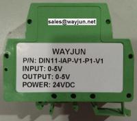 China 3000VDC Isolation 0-100mV to 0-15V Green isolation amplifier DIN35  CE approved WAYJUN for sale