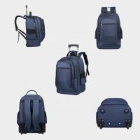China Wholesale Waterproof Trolley Backpack 50L Large Capacity Pull Rod Travel Bag Custom Logo for sale