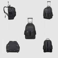 China Custom Logo Trolley Backpack with USB Charging Port 34x22x50 cm Oxford Fabric for sale