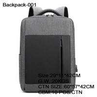 China OEM ODM USB Charging Large Capacity Laptop Backpack Custom Logo 0.6kg for sale