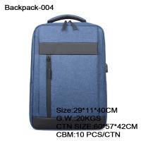 China OEM ODM USB Charging Large Capacity Laptop Backpack Custom Logo 0.6kg for sale