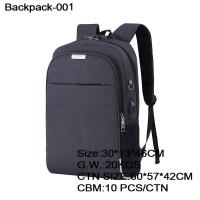 China USB Charging Anti-theft Backpack 0.59kg Oxford Nylon Custom Logo Laptop Bag for Men Women for sale