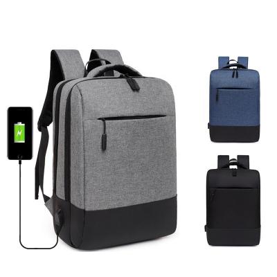 China Custom Logo Waterproof 15 Inch Backpack Oxford Fabric 28x12x43 cm College Backpack for sale