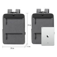 China Large Capacity Custom Logo Business Travel Backpack 15.6 Inch Student Laptop Rucksack Durable Oxford for sale