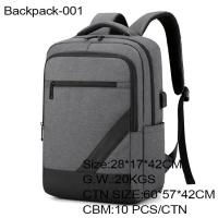 China Custom Logo Unisex Laptop Backpack 15.6 Inch Oxford Nylon Durable Rucksack for sale