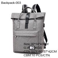 China Custom Logo Unisex Laptop Backpack 15.6 Inch Oxford Nylon Durable Rucksack for sale