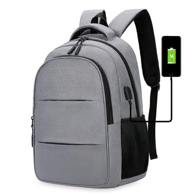 China USB Charging Port Business Work Backpack Teenager School Bags Custom Logo Nylon Polyester for sale