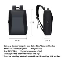 China Custom Travel Smart Backpack EVA Laptop Backpack 16 Inch with USB Charging Port for sale
