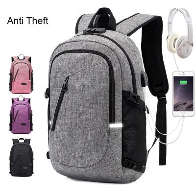 China Anti Theft Laptop Backpack 15.6 Inch Waterproof USB Charging Large Capacity Travel Bag for sale