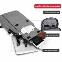 China Custom Logo Business Travel Backpack Waterproof 15.6 Laptop Aluminum Alloy Handle for sale