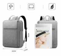 China Custom Logo Business Travel Backpack Waterproof 15.6 Laptop Aluminum Alloy Handle for sale