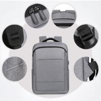 China OEM USB Charging Laptop Backpack Business Notebook Bag With Zipper Closure for sale