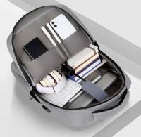 China OEM USB Charging Laptop Backpack Business Notebook Bag With Zipper Closure for sale