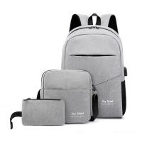 China Sympathybag 3 Piece Men Laptop Backpack Anti Theft USB Charging Custom Logo 15.6 Inch for sale