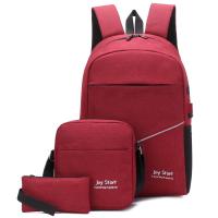 China Sympathybag 3 Piece Men Laptop Backpack Anti Theft USB Charging Custom Logo 15.6 Inch for sale