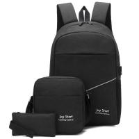 China Sympathybag 3 Piece Men Laptop Backpack Anti Theft USB Charging Custom Logo 15.6 Inch for sale