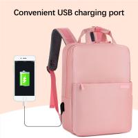 China 15.6 Inch Travel Business Laptop Backpack Water Resistant Promotional Gift USB Charging Port for sale