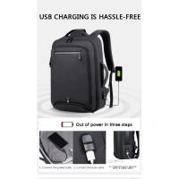 China Oxford Cloth Business Laptop Backpack with USB Charging Port 15.6 Inch Travel Bag for sale
