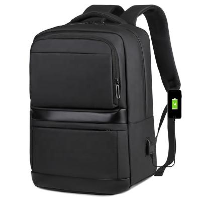 China Waterproof Oxford Business Laptop Backpack Anti Theft USB Charging 15.6 Inch Custom Logo for sale