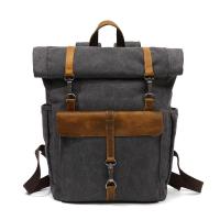 China Custom Canvas Laptop Backpack 15.6 Inch Eco Friendly Travel Bag for Men Students for sale