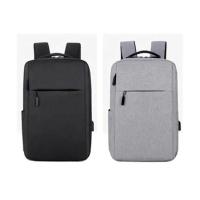 China Travel Men Computer Bag Polyester Casual Geometric USB Laptop Backpack for sale