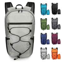 China OEM ODM Ultralight Foldable Trekking Backpack 420D Polyester 0.38kg Waterproof Cycling Daypack for sale
