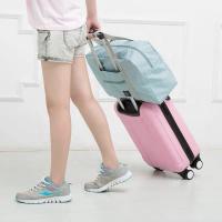 China Durable Waterproof Nylon Foldable Travel Duffel Bag 50L Customizable Colors for sale