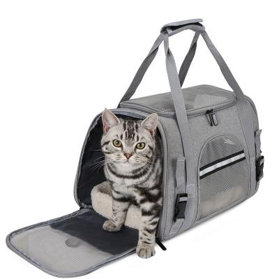 China Collapsible Soft Sided Pet Carrier Bag for Small Medium Dogs Cats Custom Sizes OEM for sale