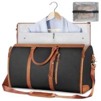 China Foldable Women's Travel Carry On Clothing Bag Large PU Leather Duffel Bag 52cm Waterproof OEM ODM for sale