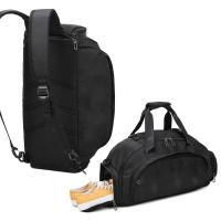China Large Capacity Waterproof Gym Duffle Bag 50x28x30cm with Shoes Compartment for sale